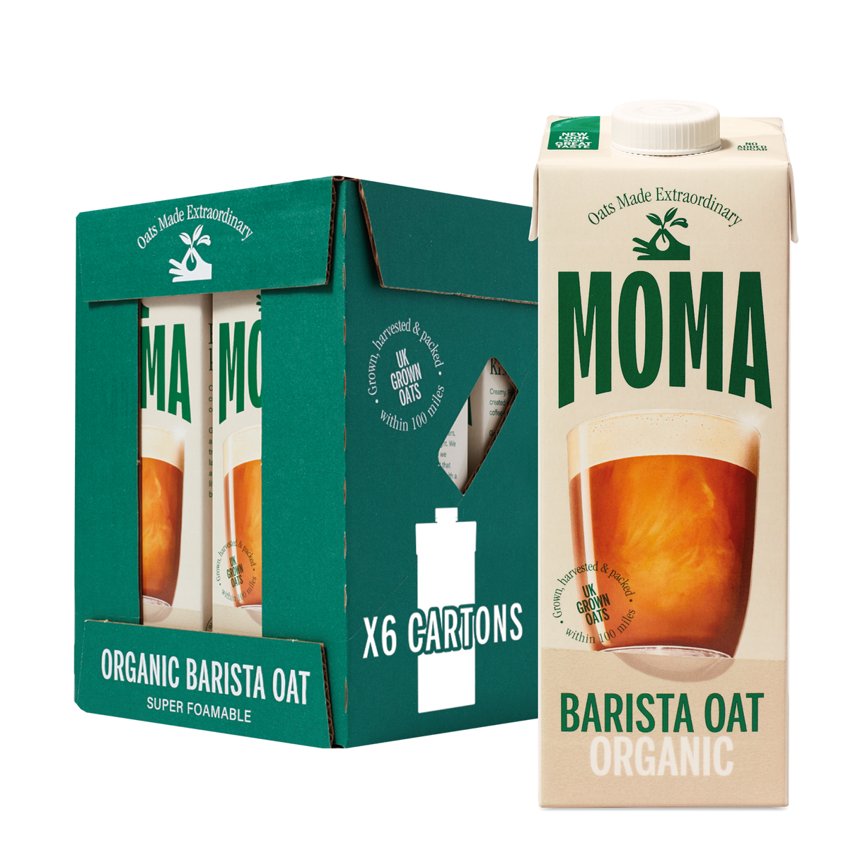 Gluten Free Organic Barista Oat Drink Multipack 6x1L | MOMA Foods